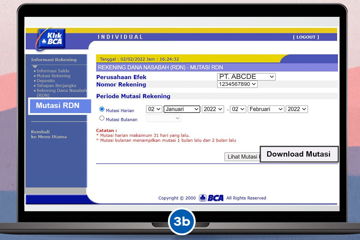 BCA - Monitoring RDN dan Informasi Saldo Efek Makin Mudah Lewat e-Banking BCA